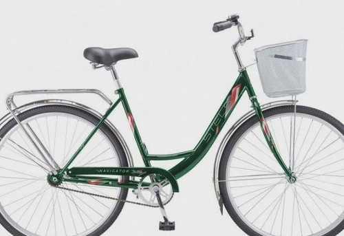 Велосипед 28" stels Navigator-345 (Зелёный) + корз
