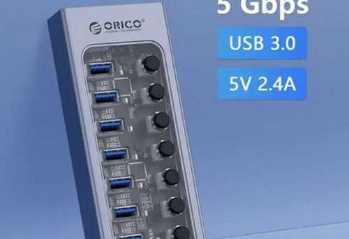 Orico USB-концентратор с кнопками USB3.0