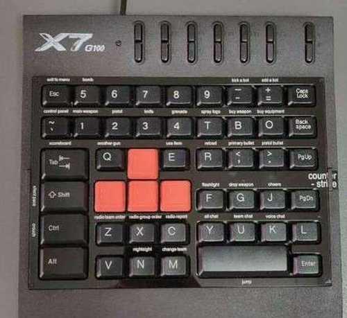 Игровая клавиатура Кейпад A4Tech X7-G100