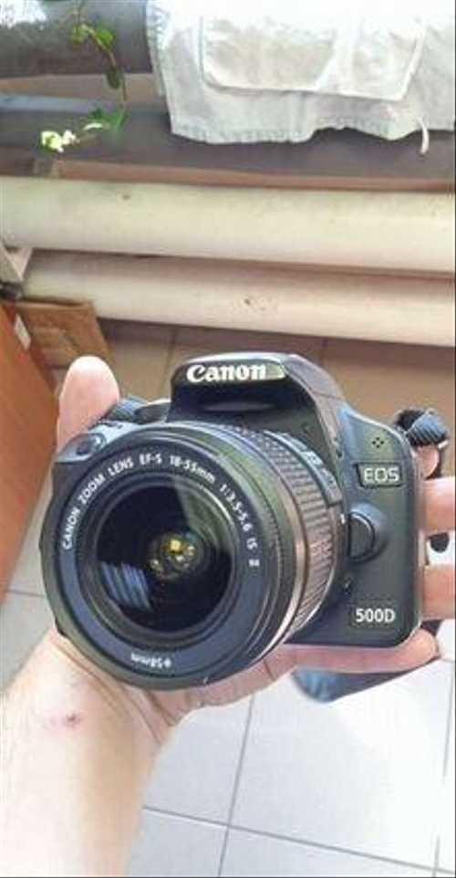 Зеркальный фотоаппарат canon 500d + 18-55 IS II