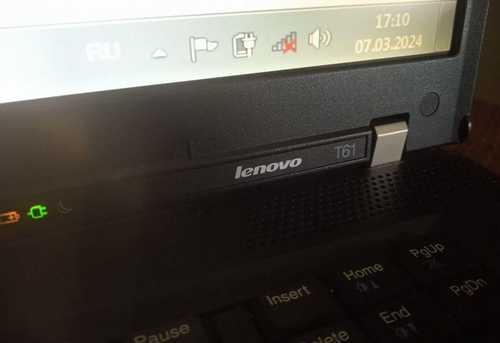 15.1" Lenovo THINKPAD T61, 120 ГБ, Core 2 Duo T8300, RAM 4 ГБ, Quadro NVS 140M 0.5 ГБ