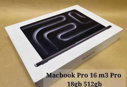 Macbook Pro 16 m3 pro 18gb 512gb ростест