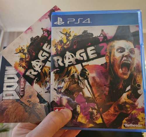 Rage 2 ps4 диск Sony Playstation без царапин