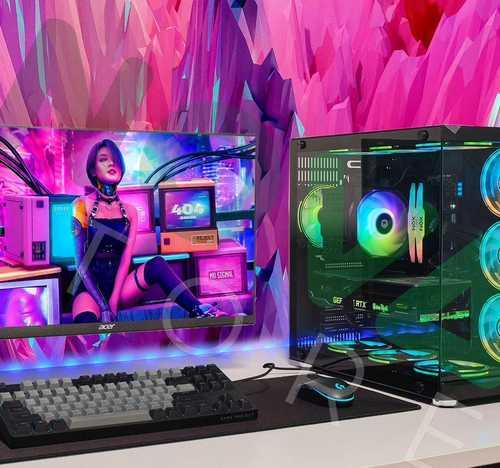 Игровой пк Ryzen 7 5800X / RX 7600 8GB