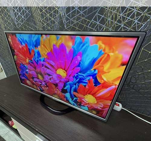 Большой яркий ЖК LED TV LG 81см hdmi USB