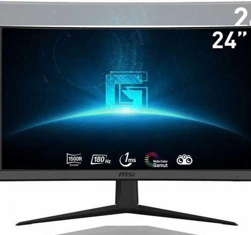 Монитор (MSI, G24C6 E2, 23.6", 1920x1080, VA 180Hz, LED, 1 ms, 2xhdmi, 1xDP, новый, Полный комплект