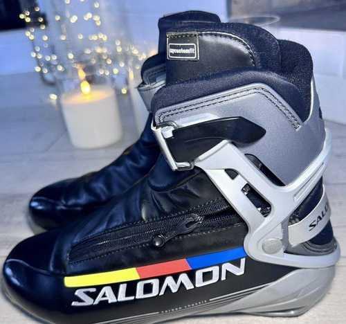 Лыжные ботинки salomon 42.5 carbon shassis