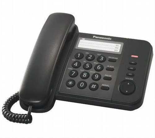 Телефон Panasonic KX-TS2352RUB черный #333820