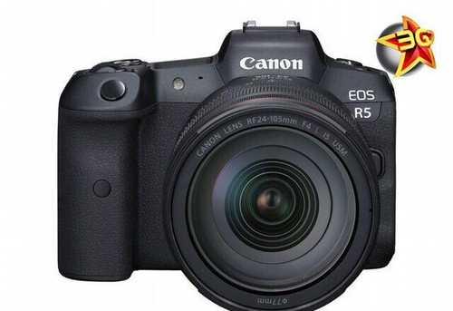 Фотоаппарат Canon EOS R5 Kit RF 24-105mm f/4L IS U