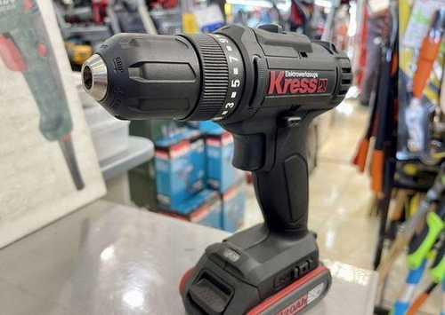 Шурупвоерт Дрель kress KU210.1 20V 2х2,0Ач кейс