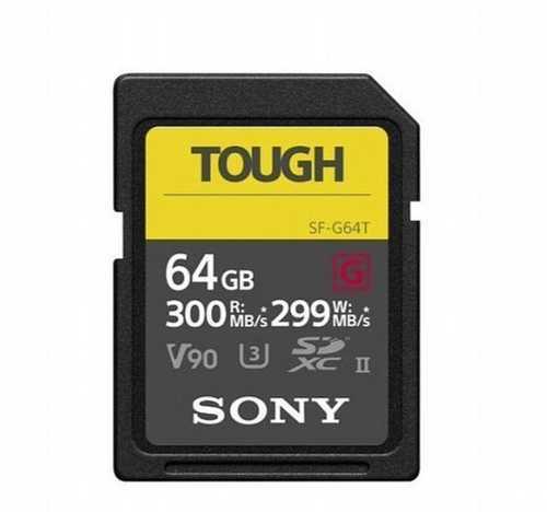 Карта памяти Sony Tough sdxc 64GB UHS-II U3 V90 R3