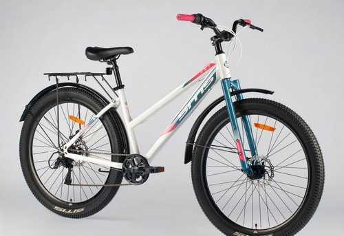 Велосипед sitis ANY 27,5" 7sp (2024) White-Grey-Pi