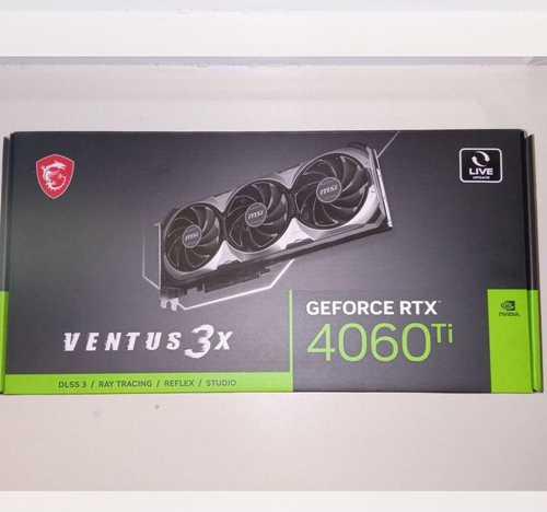 Видеокарта MSI GeForce RTX 4060 Ti Ventus 3X E 8G