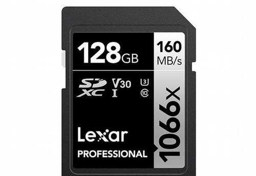 Карта памяти Lexar sdxc 128GB Professional 1066x