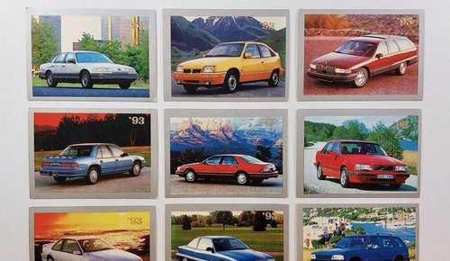 Календари 1993 год автомобили иномарки 9шт