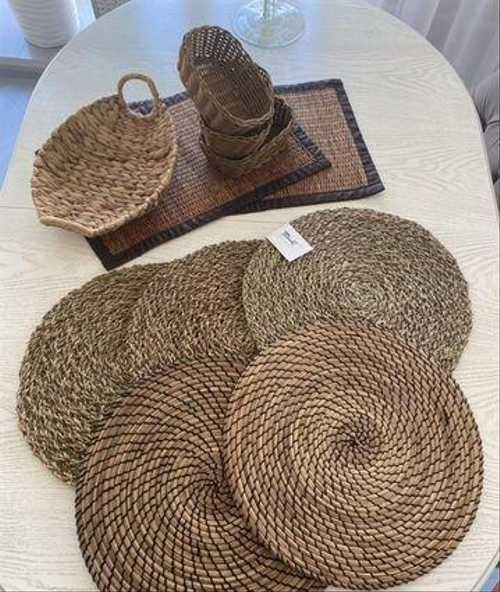 Салфетки сервировочные плетеные Икеа