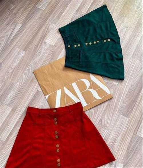 Юбки замшевые Zara xs