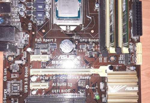 B85-plus i7-4770k DDR3 16gb Samsung Комплект