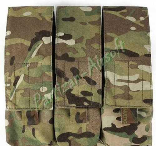 Emerson Тройной подсумок под магазины ак, Multicam
