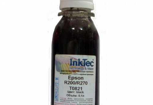 Черный, Чернила InkTec E0010 Epson R200/R270 T0821