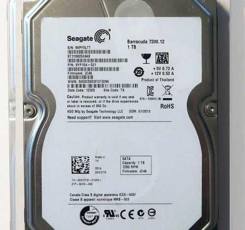 Hdd 1 tb seagate barracuda 7200.11