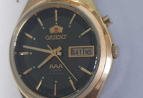 Часы мужские желтые Orient