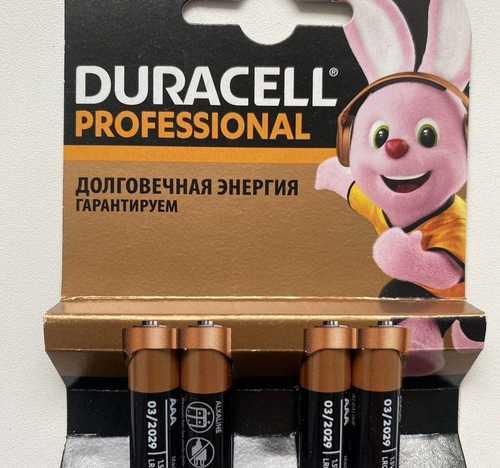 Батарейки Duracell Professional LR03 (AAA), 4шт