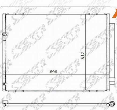 Радиатор кондиционера Toyota Sienna 03-09