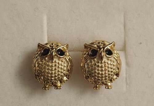 Серьги бижутерия совы