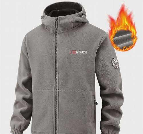 Мужская лыжная куртка и брюки из полиэстера Серый, S, gray