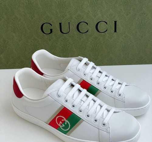 Кеды Gucci размер 7+ кожа наличие одни