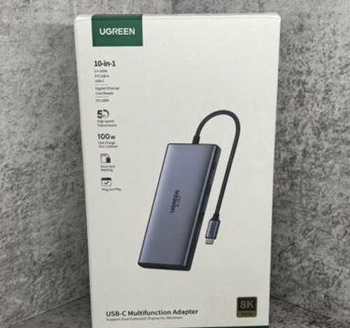 Продам хаб ugreen USB-C Multifunction Adapter CM63