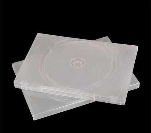 Коробка на 2 диска белая пластиковая