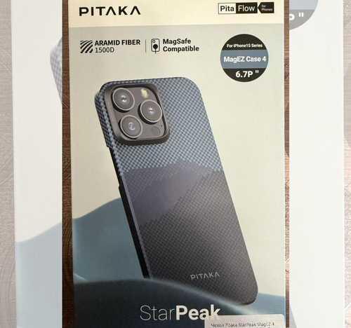 Чехол Pitaka iPhone 15 Pro Max (6.7"), кевлар