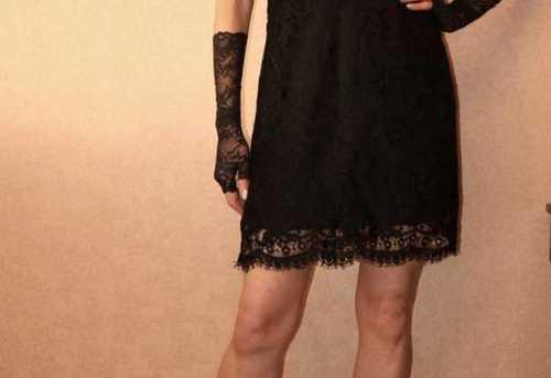 Платье из кружева черное Dolce Gabbana
