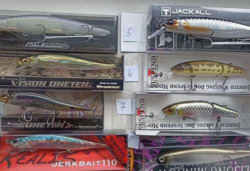 Японские воблеры Zipbaits.Jackall. Deps.Megabass