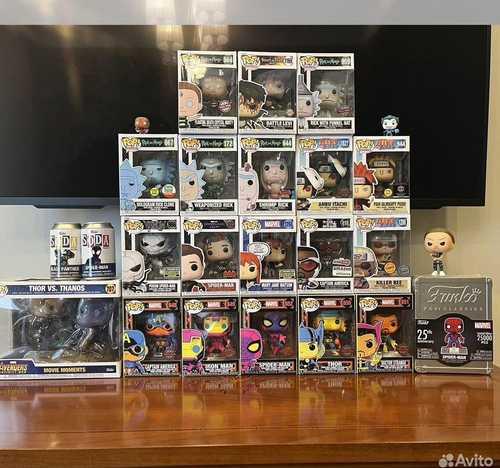 Funko pop Marvel,Rick and morty,Naruto