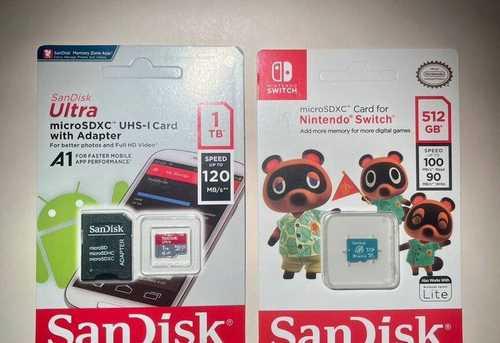 SanDisk 512 гб для Nintendo Switch