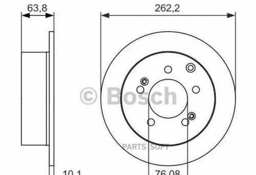 Bosch 0986479061 0 986 479 061 диск тормозной задн