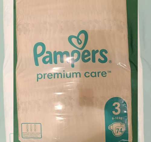 Подгузники pampers premium care 3