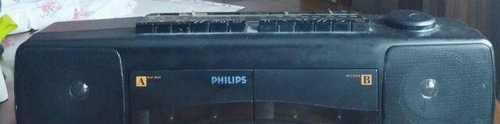 2х кассетная магнитола Philips