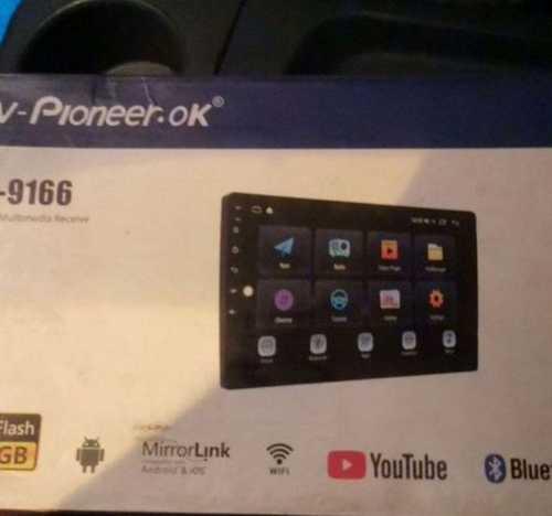 Автомагнитола pioneer 2din с блютузом