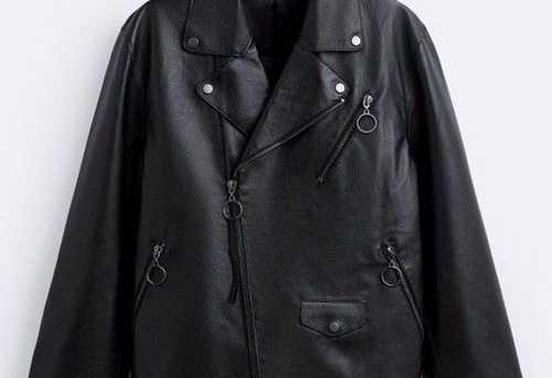 Кожаная куртка мужская Zara, размер М, ориг