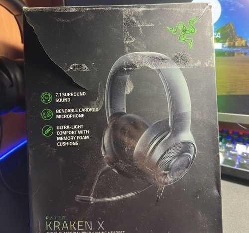 Игровые наушники с микрофоном Razer Kraken X Lite