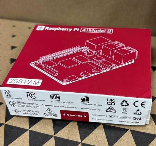 Микрокомпьютер raspberry pi4 model b 2gb новый