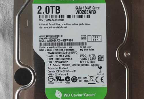 Жёсткий диск HDD 3.5 western digital green
