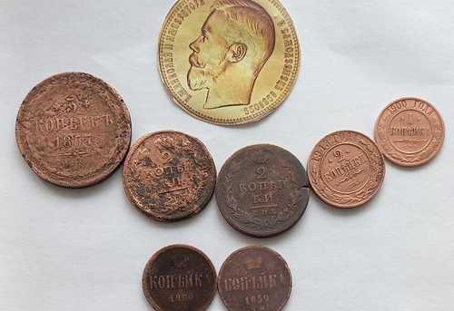5,2,1 коп. Царские медные деньги, Монеты с 1819 г