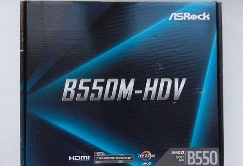Новая материнская плата ASRock B550M-HDV