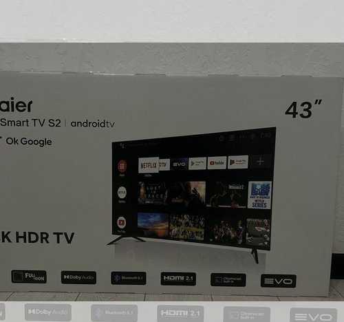 Телевизор Haier 43 SMART TV новый