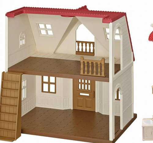 Домик sylvanian families red roof